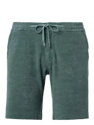 Fedeli Cotton Terry Shorts - Green
