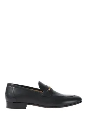Valentino Garavani Vlogo Leather Loafers - Black