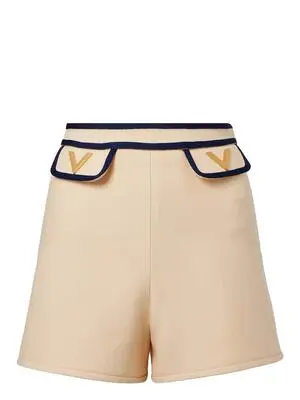 Valentino Garavani Crêpe Couture Shorts - Beige