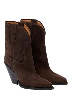 Isabel Marant Leyane Suede Ankle Boots - Brown
