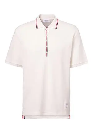 Thom Browne Cotton Polo Shirt - White