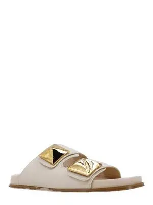 SHU SHOP Bernarda Studded Slide Sandal - Beige