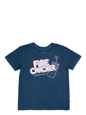 FEATHER 4 ARROW Fire Cracker Vintage Graphic T-shirt - Navy