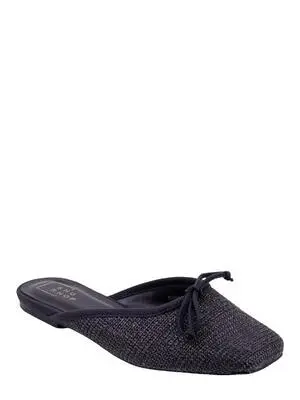 SHU SHOP Andrea Slide Flat - Black Woven