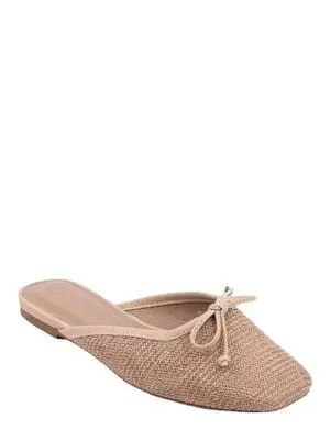 SHU SHOP Andrea Slide Flat Natural Woven