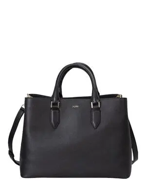 BOSS Alyce Leather Tote Black