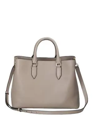 BOSS Alyce Leather Tote - Light Beige