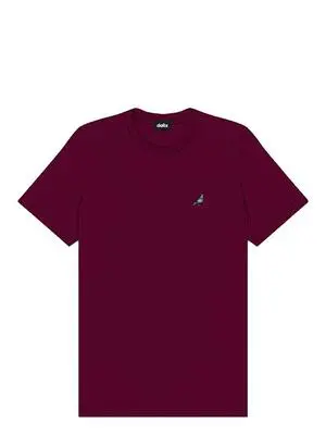 DALIX Pigeon Jersey Tee - Maroon