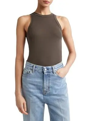 TOTEME Fluid Jersey Tank Top - Pepper