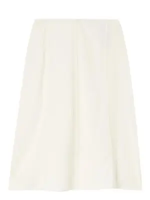 JIL SANDER Paneled Jersey Midi Skirt - Off-white