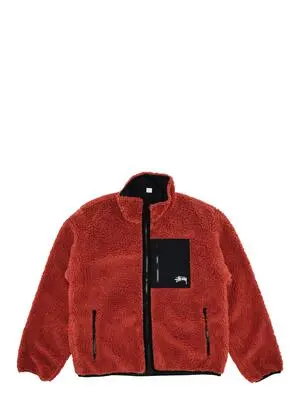 StÜssy Sherpa Reversible Jacket - Red