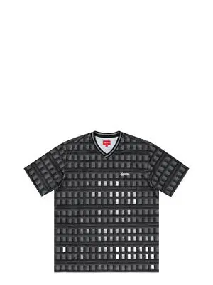 Supreme Grid Soccer Jersey Black