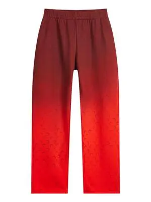 MARINE SERRE Moon Faded Fleece Track Pants - Red