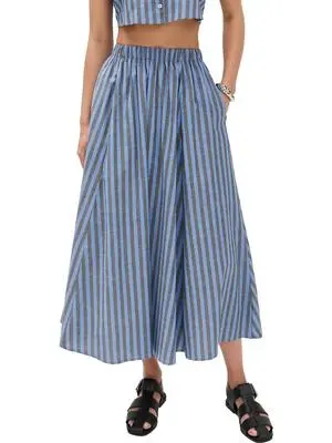 LE BOP Martha Skirt - Blue Stripe