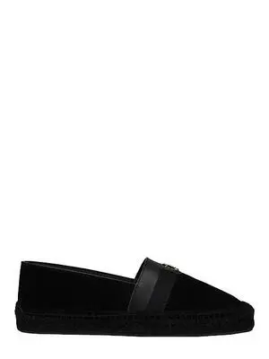 CHRISTIAN LOUBOUTIN Alfarica Leather Flat Espadrilles - Black