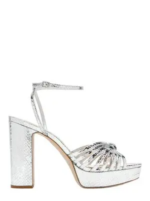 LOEFFLER RANDALL 120mm Rivka Sandals Silver