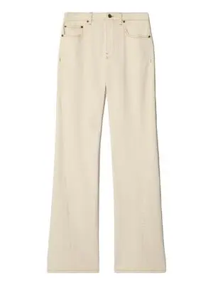 Burberry High-rise Bootcut Jeans - Ceramic White