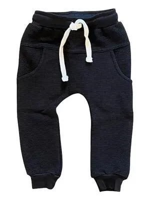 LAREE + CO Waffle Knit Joggers Onyx
