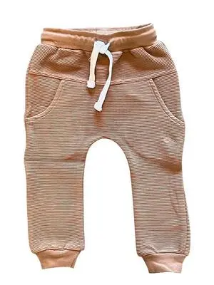 LAREE + CO Waffle Knit Joggers Umber