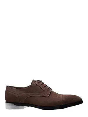 CARLOS BY CARLOS SANTANA Havens Cap-toe Derby - Saloon Brown Suede