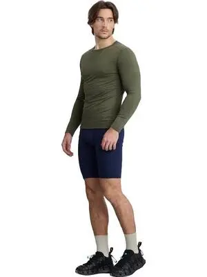 COZY ZERO 100% Merino Classic Long Sleeve Crewneck - Olive