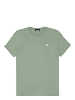 DALIX Lightweight Jersey Tee With Butterfly Detail Sage