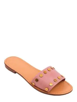 SHU SHOP Bernadette Studded Slide Sandal Mauve