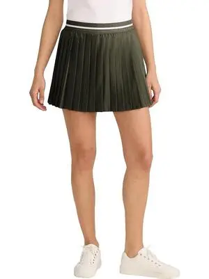 LANDS' END Pleated Skort Dark Olive Green