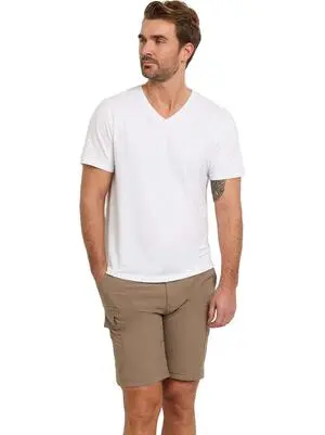 Anatomie Vince V-neck T-shirt - White