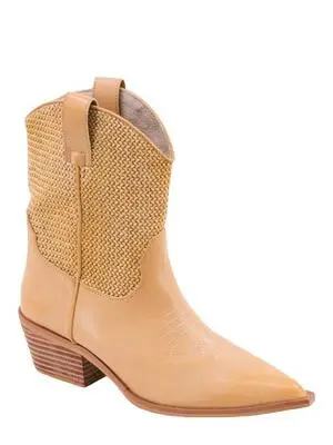 SHU SHOP Zahara Western Boots Natural Woven