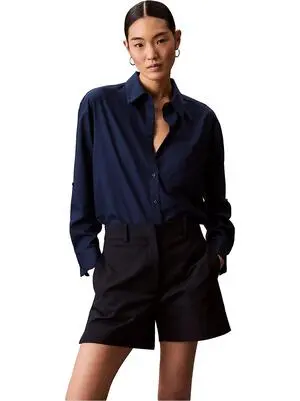 Calvin Klein Classic Button-Down Shirt Pageant Blue