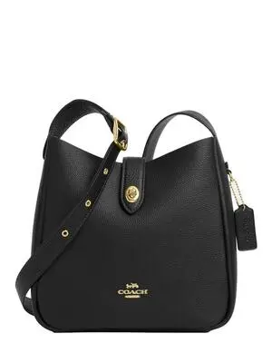 COACH® Hadley Convertible Crossbody Bag Pebbled Leather/gold/black