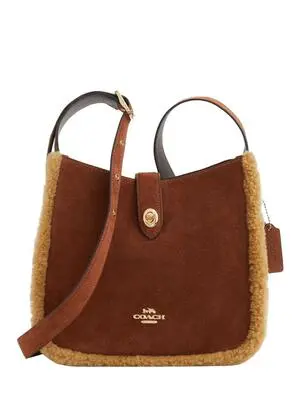 COACH® Hadley Convertible Crossbody Bag Shearling/im/vintage Brown Multi