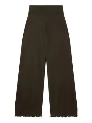 Stella McCartney Knit Straight-leg Trousers - Olive