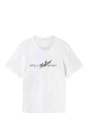 Stella McCartney Mother Sequins Boxy T-shirt - Pure White