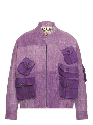 KARTIK RESEARCH Bomber Jacket - Purple