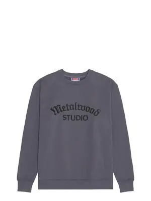 METALWOOD STUDIO Medieval Crew Neck Sweatshirt - Midnight