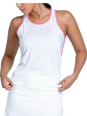 Lucky In Love Every Game Shimmer Tank - White