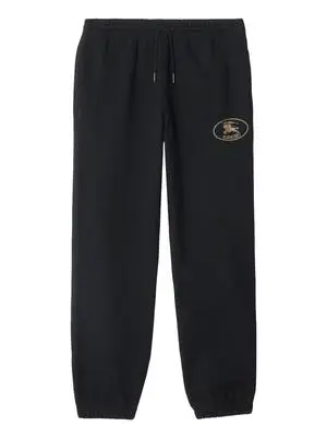Burberry Cotton Terry Jogging Pants - Black