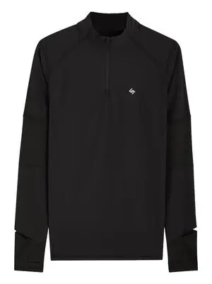 REPRESENT 247 Run Quarter-zip Stretch-jersey Jacket - Black