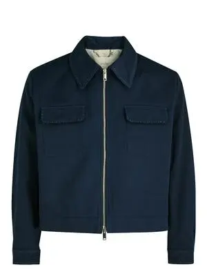 SECOND / LAYER Herman Twill Jacket - Dark Blue