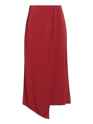 Patrizia Pepe Midi Flared Skirt - Red