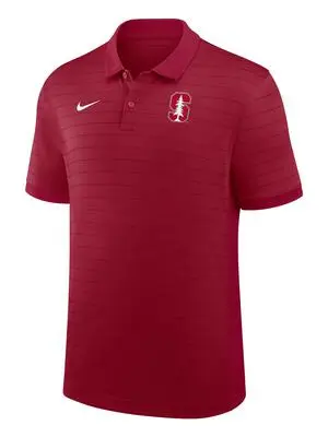 Nike Stanford Sideline Victory Stripe Dri-fit College Polo - Red