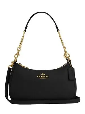 COACH® Teri Shoulder Bag Pebbled Leather/gold/black
