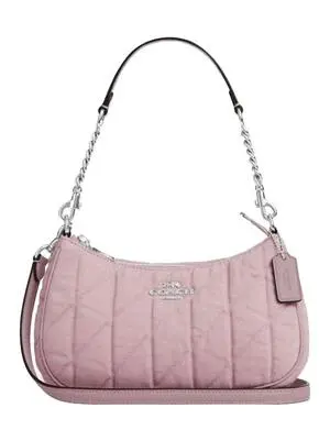 COACH® Teri Shoulder Bag Quilted Denim/sv/ballerina/carnation