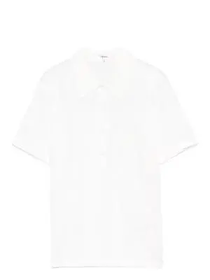 FRAME The Caddy Polo Top - Neutrals