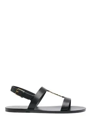 Saint Laurent Cassandre Sandals - Black