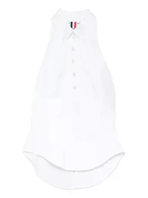 Thom Browne Cotton Halterneck Top - White