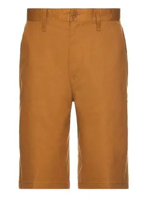 Brixton Choice Chino Baggy Short - Brown