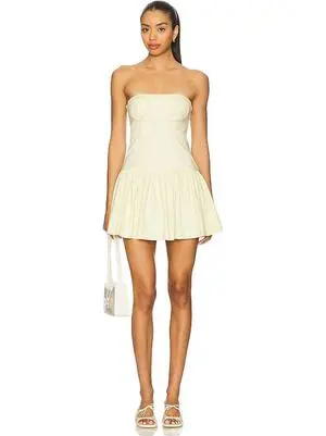 CAMILA COELHO Emmie Mini Dress - Lemon